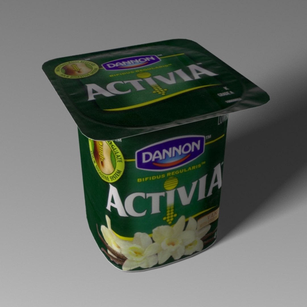 3d Model Yogurt Food