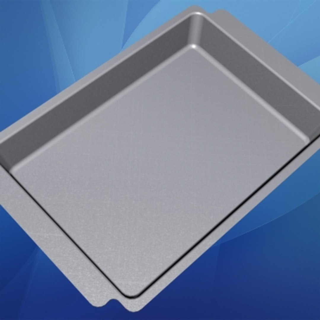 Rectangular Baking Pan Bakeware 3d Model