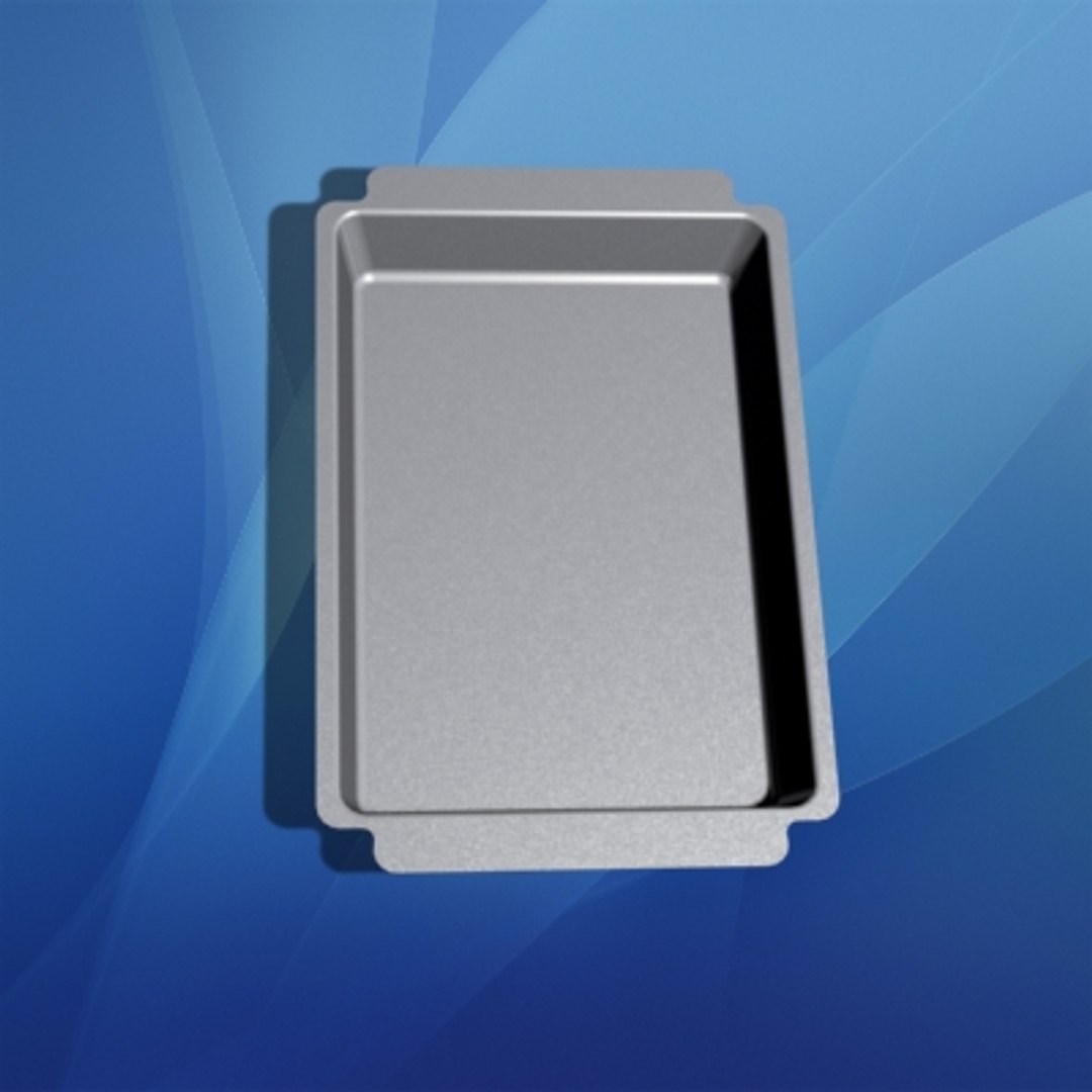 Rectangular Baking Pan Bakeware 3d Model