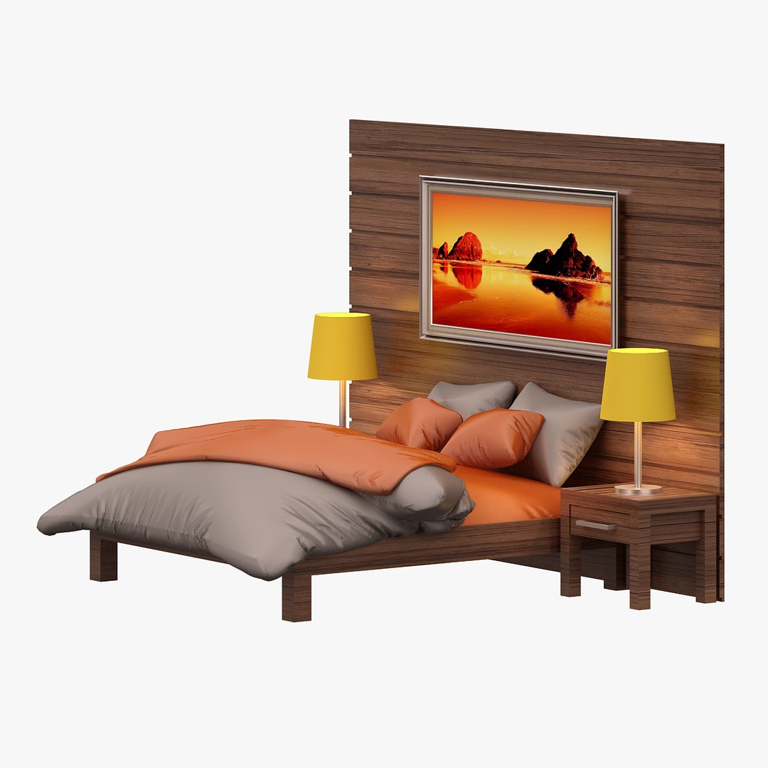 Bed 3D Model - TurboSquid 1532499