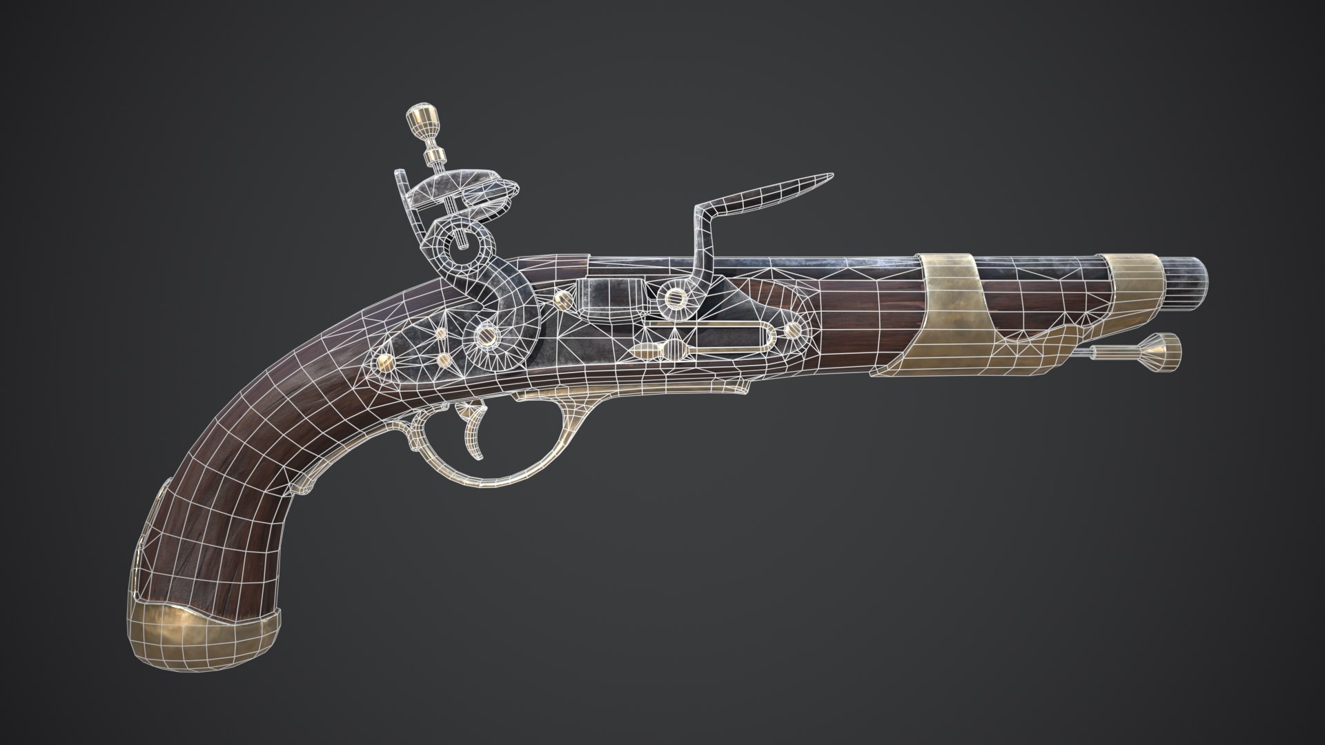 Medieval Pistol 3D Model - TurboSquid 2131715