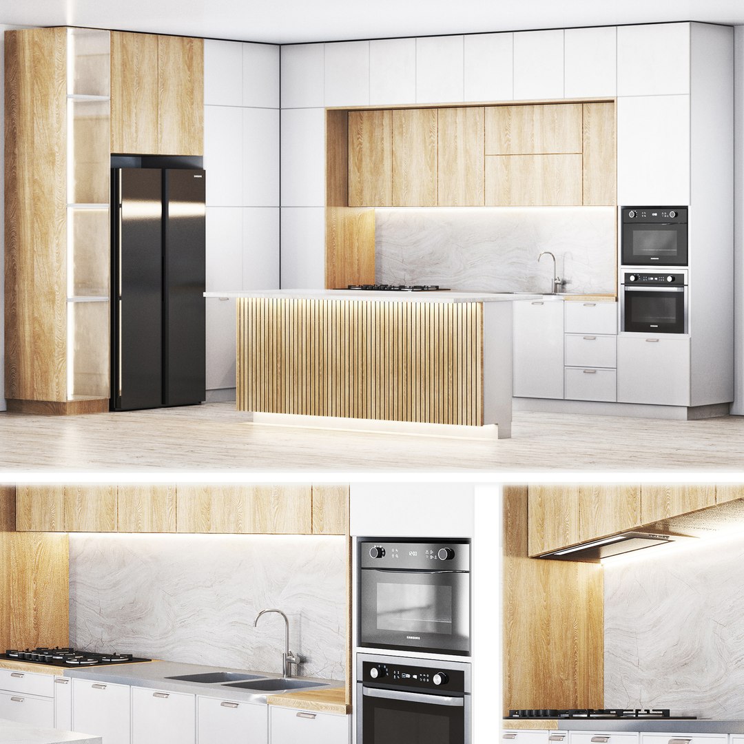 Kitchen modern 01 3D model - TurboSquid 2117147