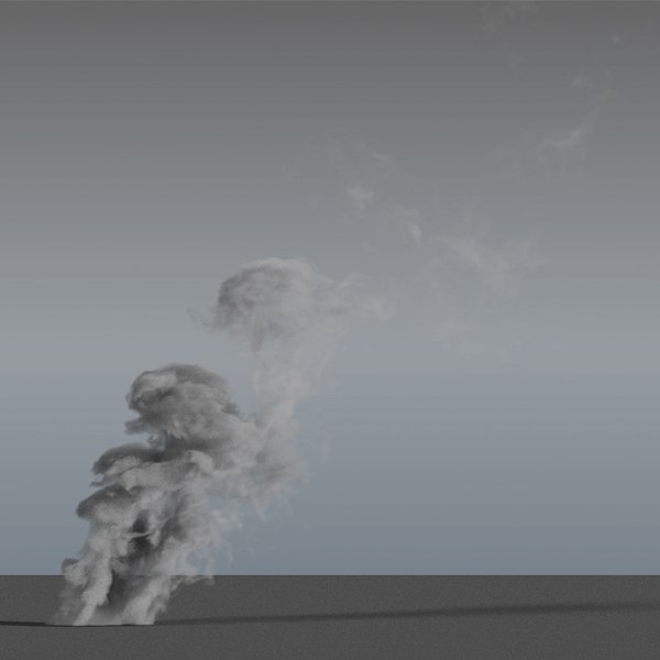 Smoke rising 08 - model - TurboSquid 1579543