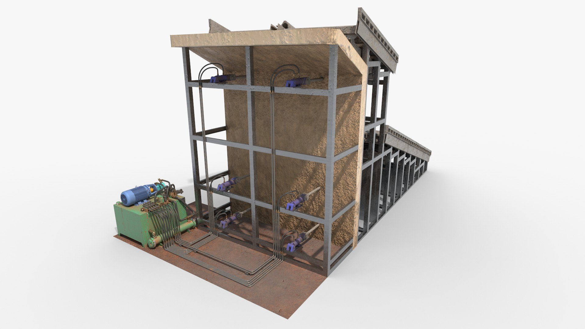 3D Step Grate Stoker Model - TurboSquid 1988953