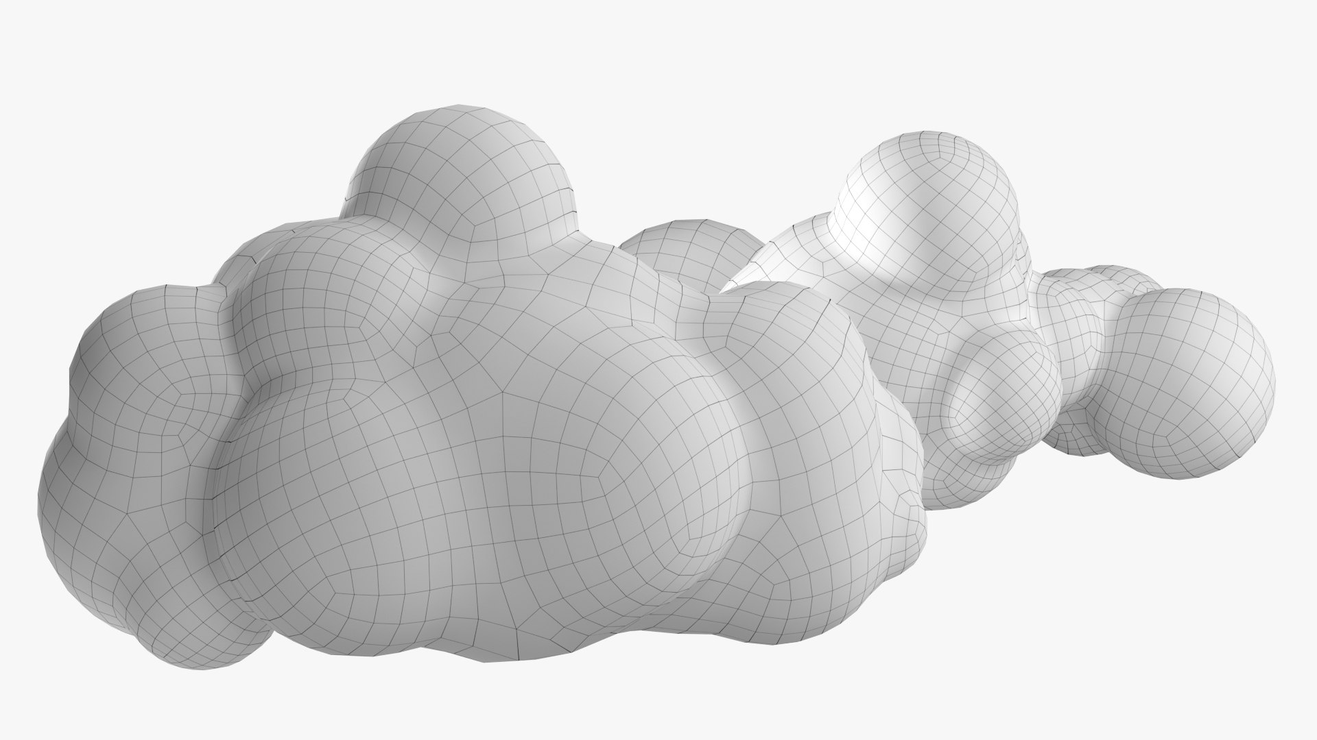 3D model Lowpoly clouds SET - TurboSquid 1965145
