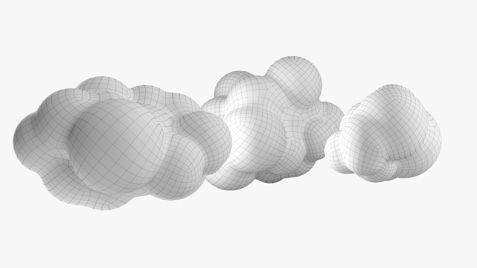3D model Lowpoly clouds SET - TurboSquid 1965145