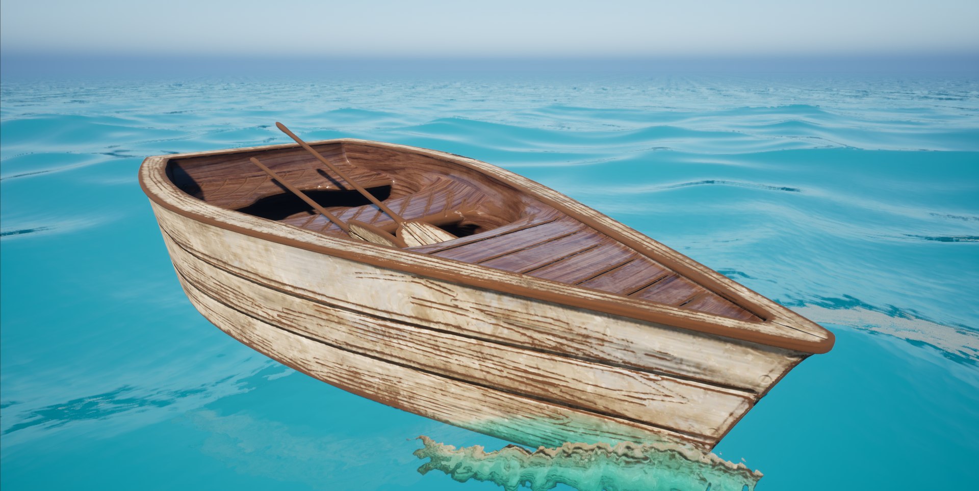 3D Model Old Simple Small Boat - TurboSquid 2281262