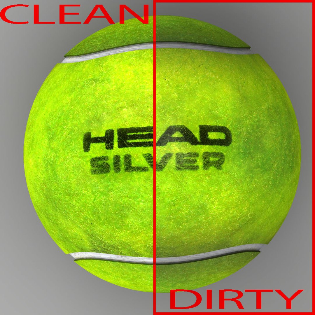 3d Tennis Ball Head Model