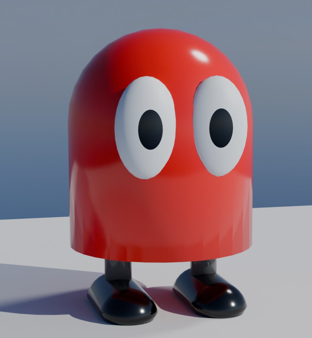 3D Model Little Red Ghost Guy - TurboSquid 2286423