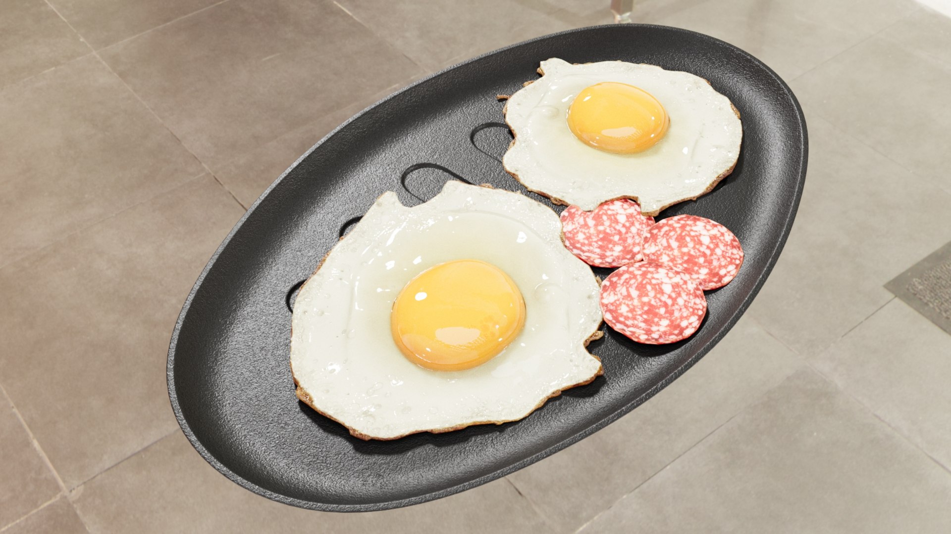 Egg Plate 3D Model - TurboSquid 2267002