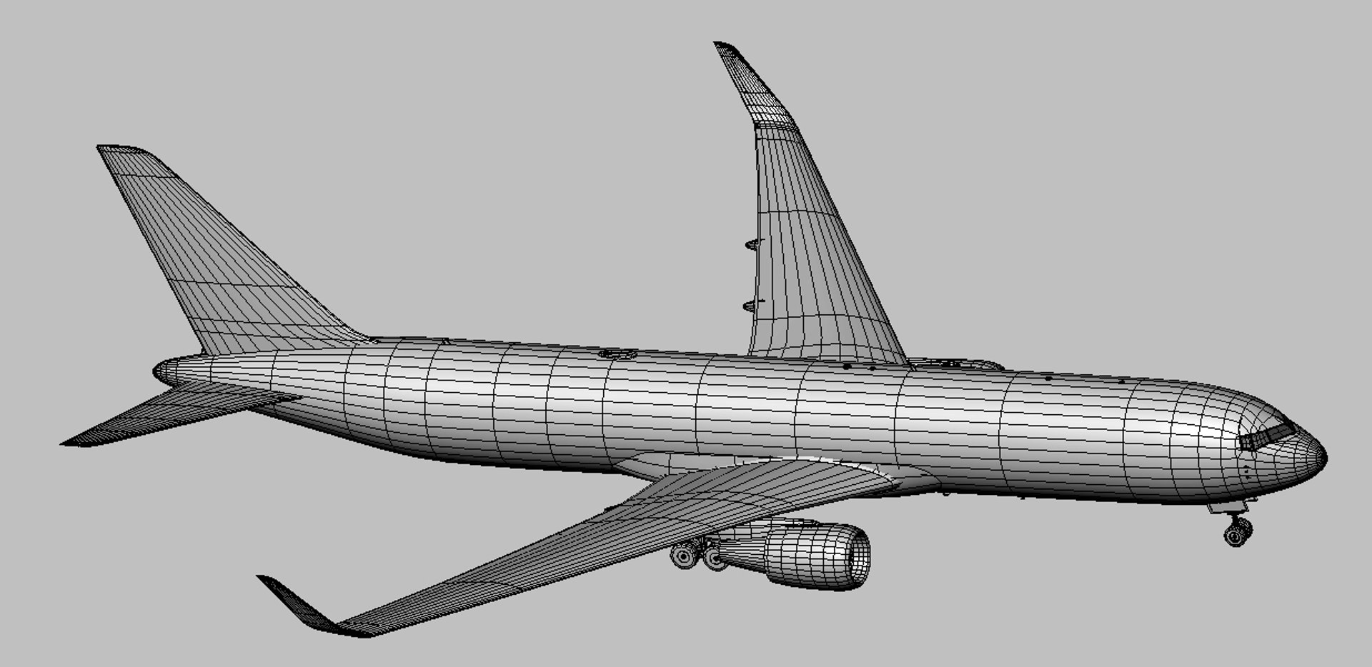 3d Boeing 767-300 American Airlines
