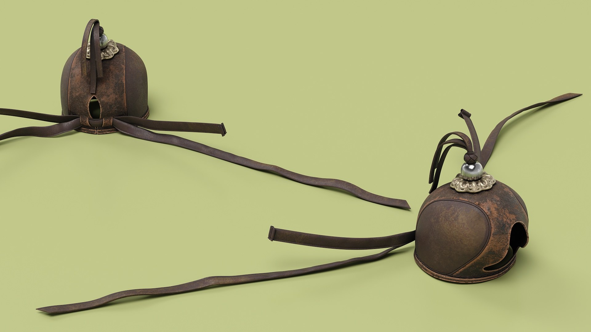 Traditional Leather Falconry Hood With Tassel 3D Model - TurboSquid 2470588