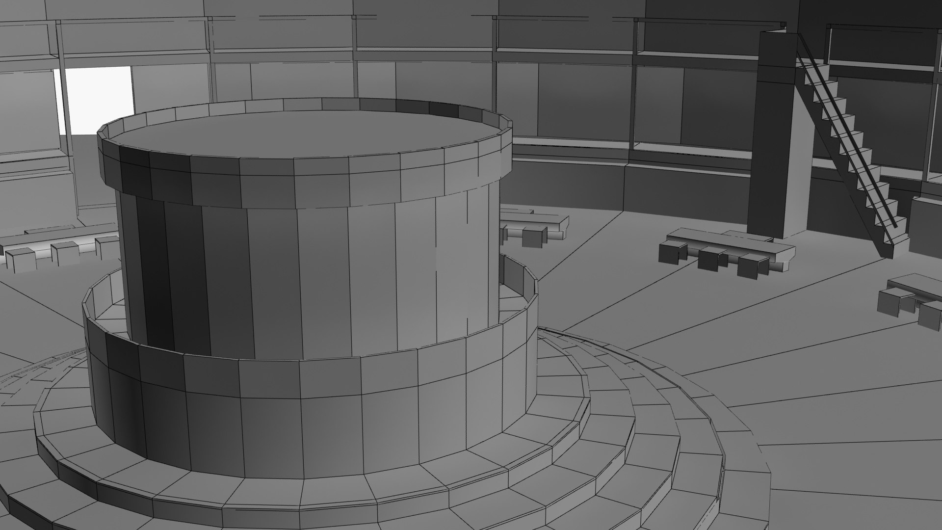 3D Circular Library Model - TurboSquid 1783624