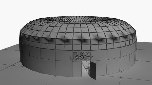 3D Circular library model - TurboSquid 1783624
