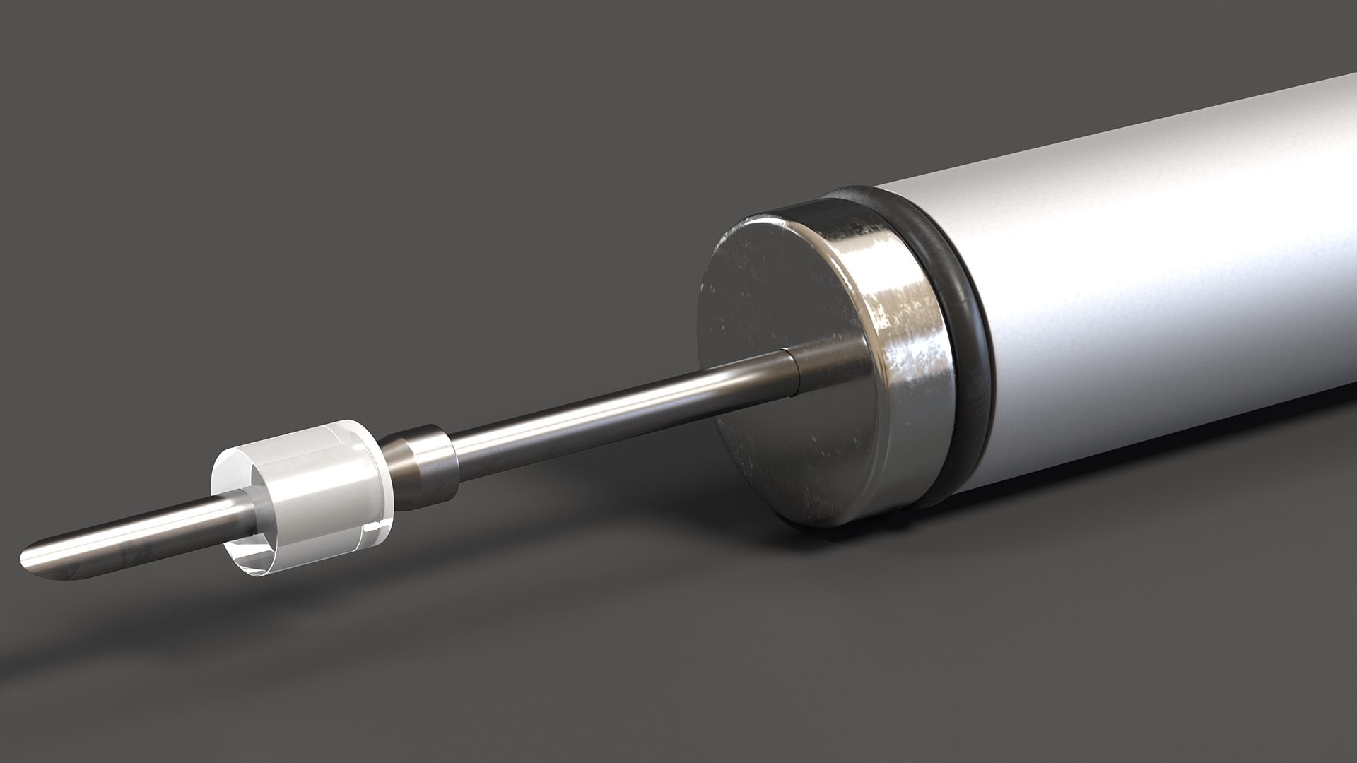 3D Model Aluminium Reusable Dart Syringe - TurboSquid 1991160