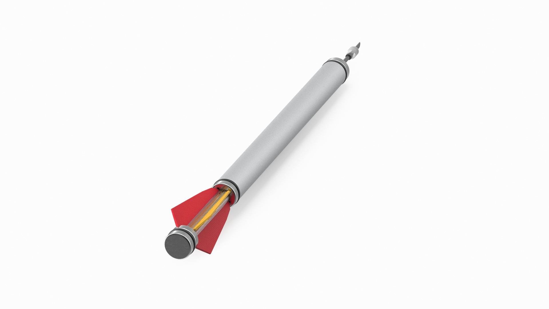 3D Model Aluminium Reusable Dart Syringe - TurboSquid 1991160