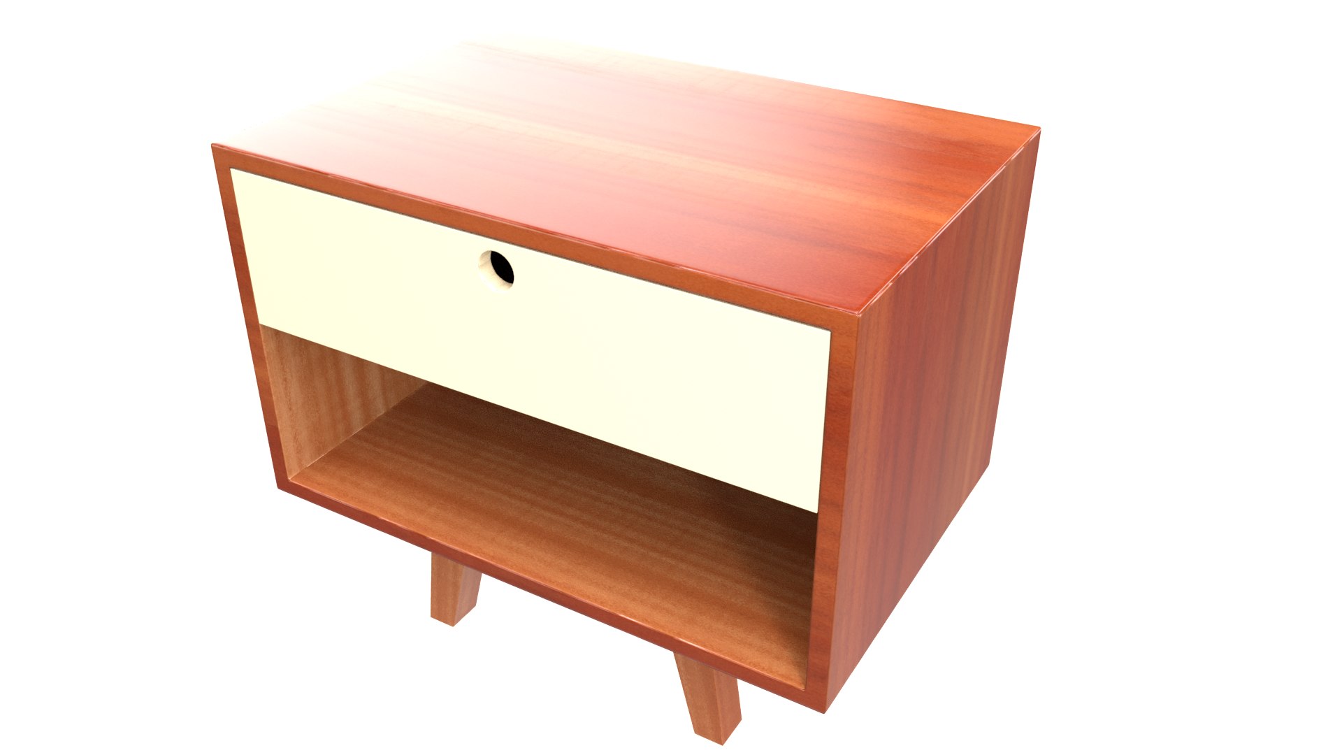 3D Bedside Table Model - TurboSquid 1560587