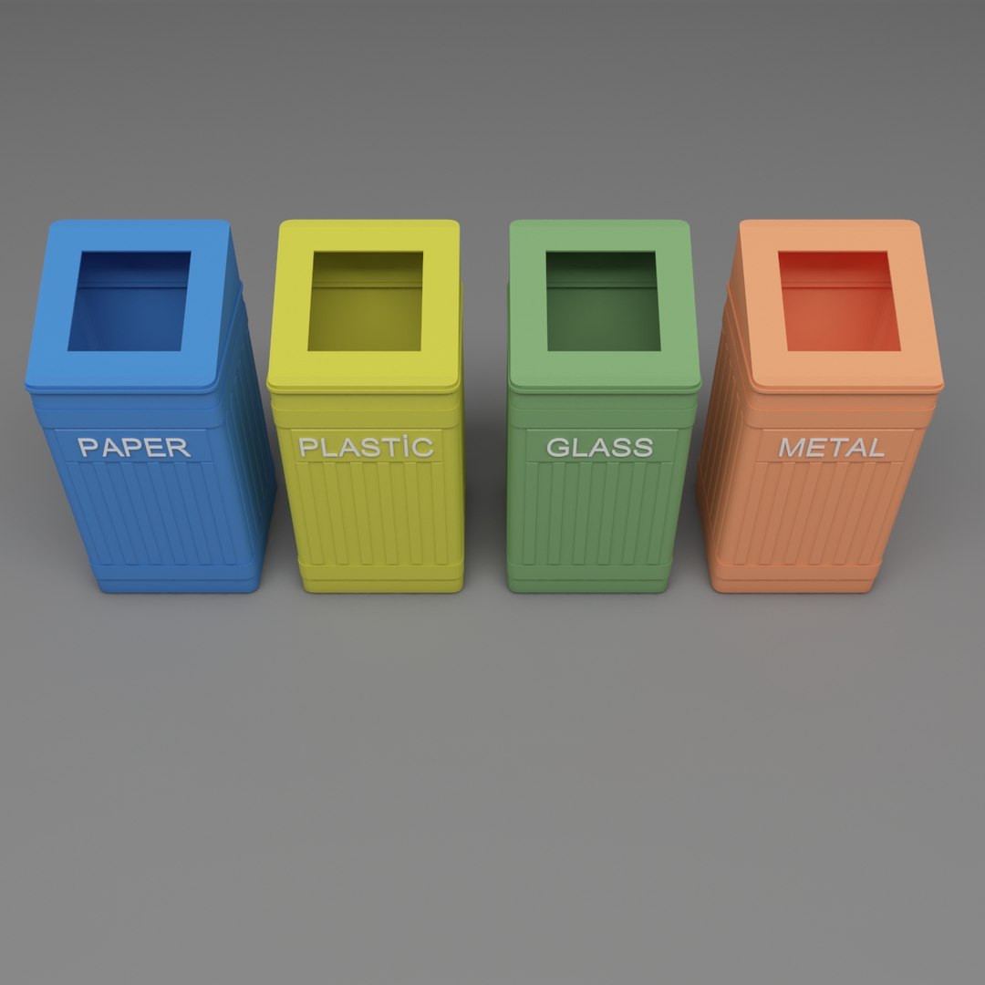 3D City Garbage Container Model - TurboSquid 1234275