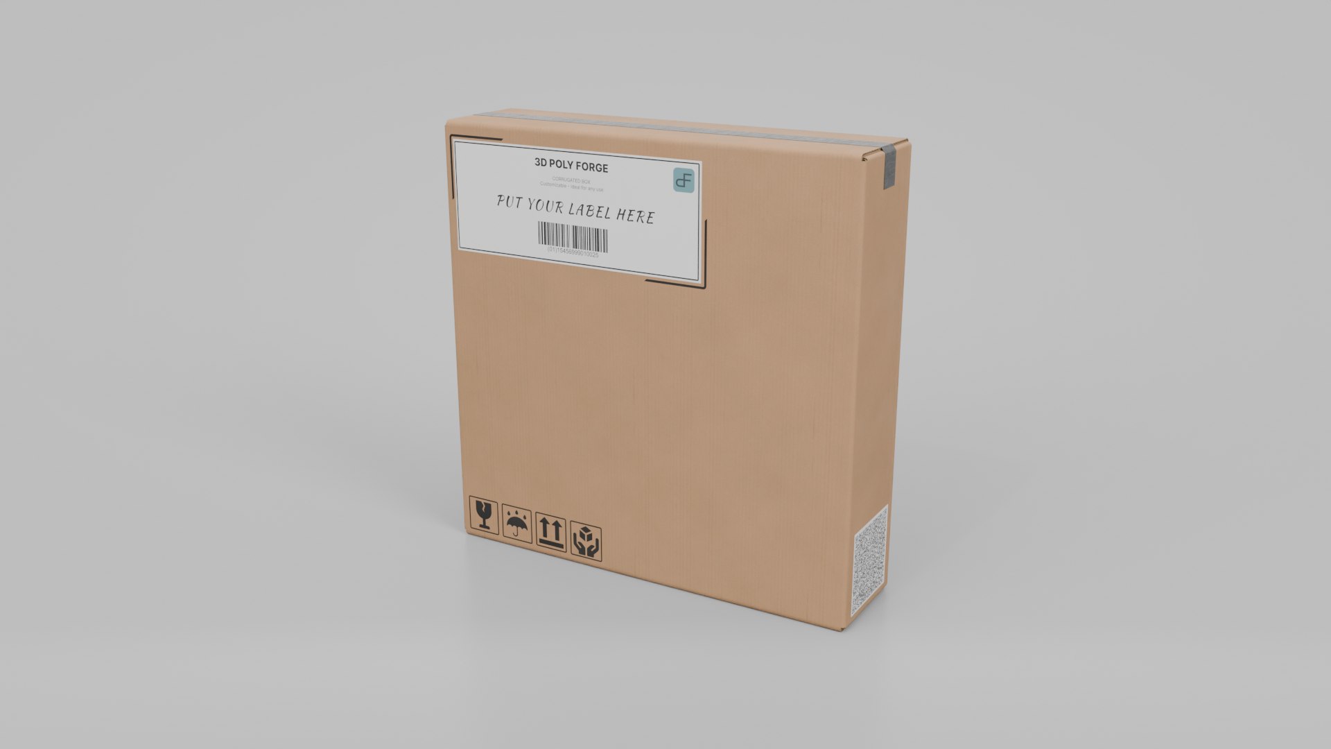 3D Cardboard Box R-144 - Rigged And Customizable Model - TurboSquid 2415659