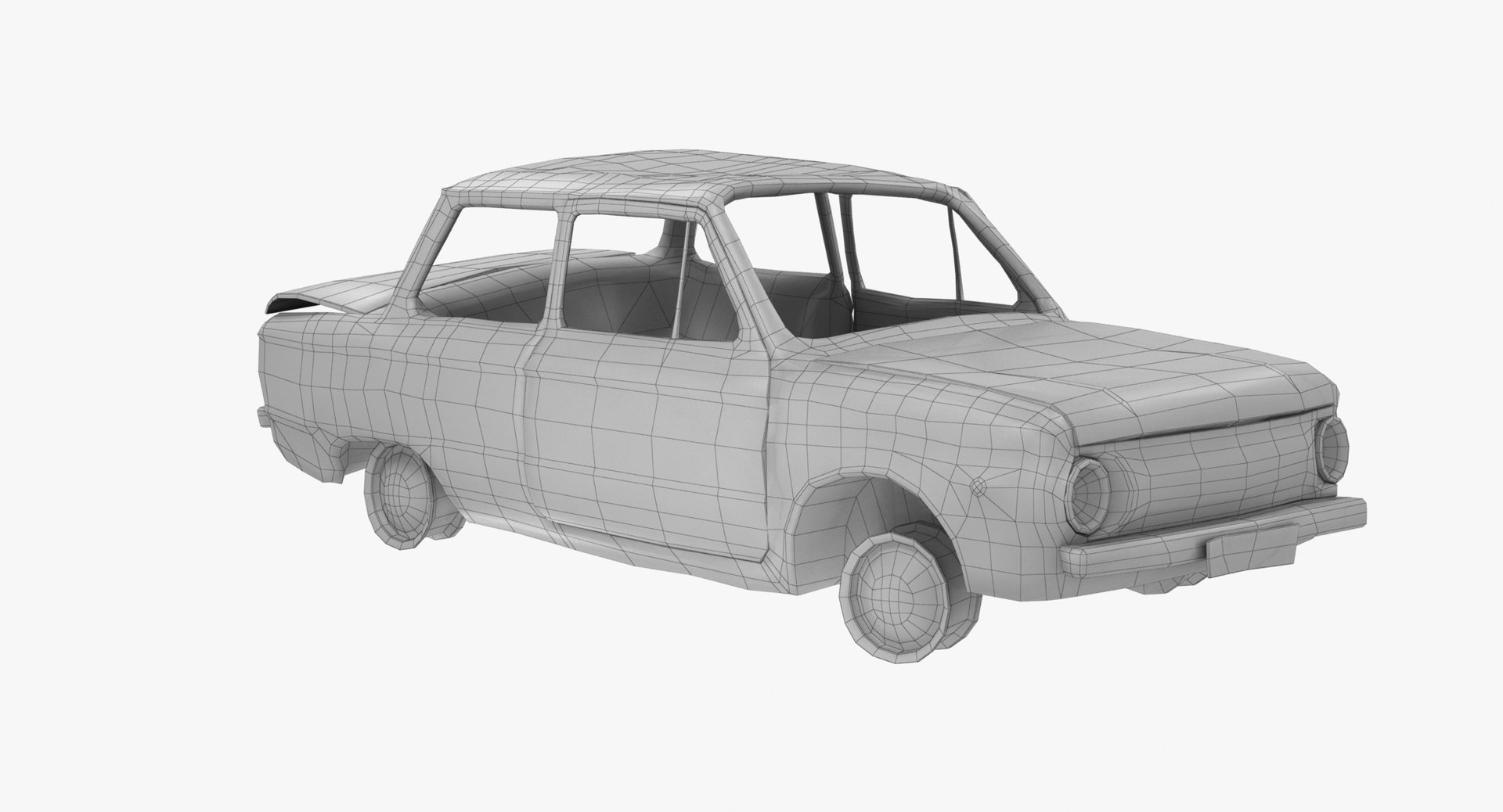 Burnt Ussr Car Zaz Model - TurboSquid 1323280