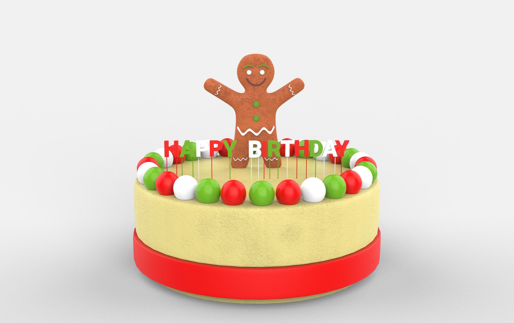 Birthday Cake 3D Model 3D - TurboSquid 2334297