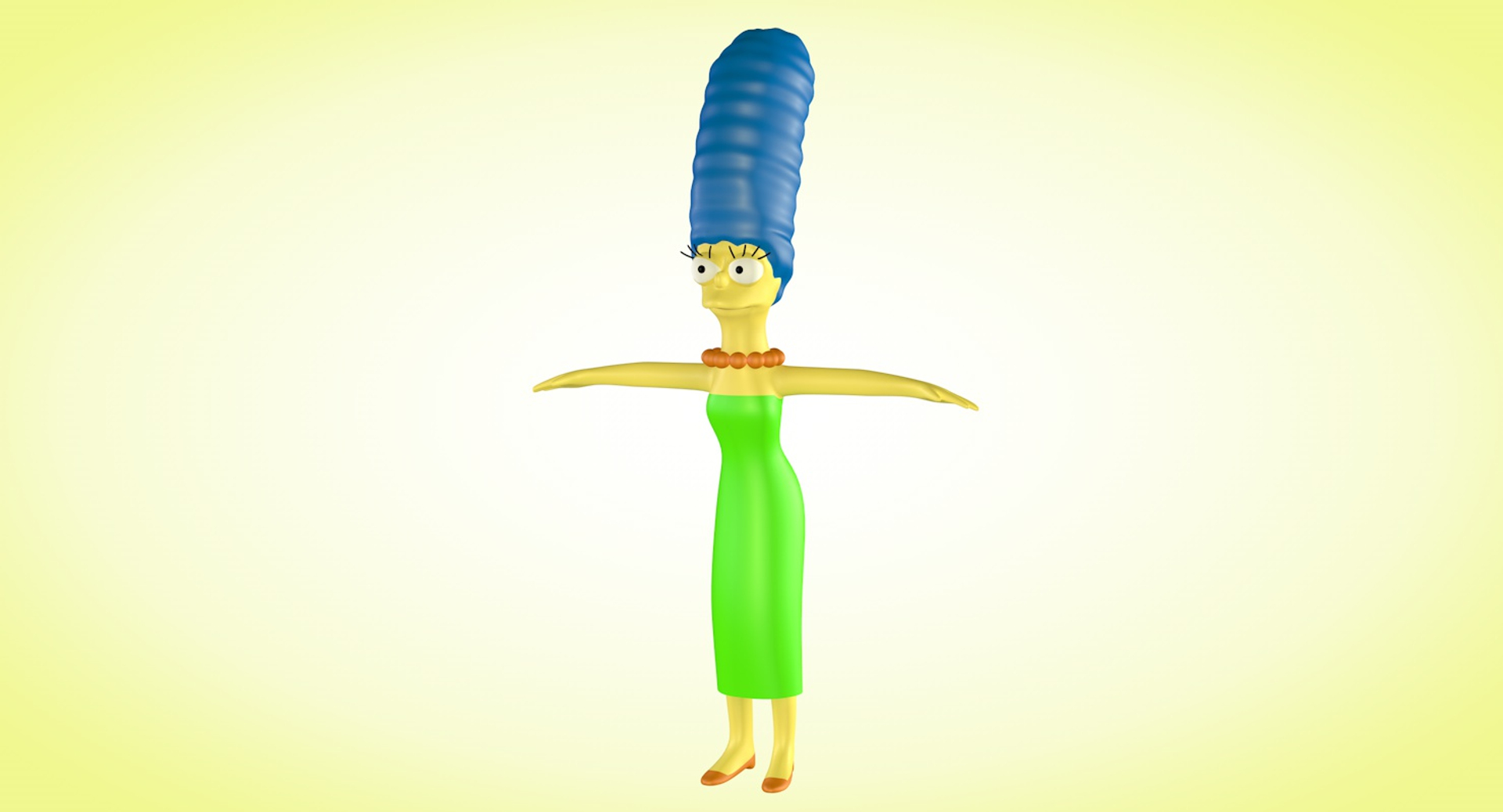 3d marge simpson rigged