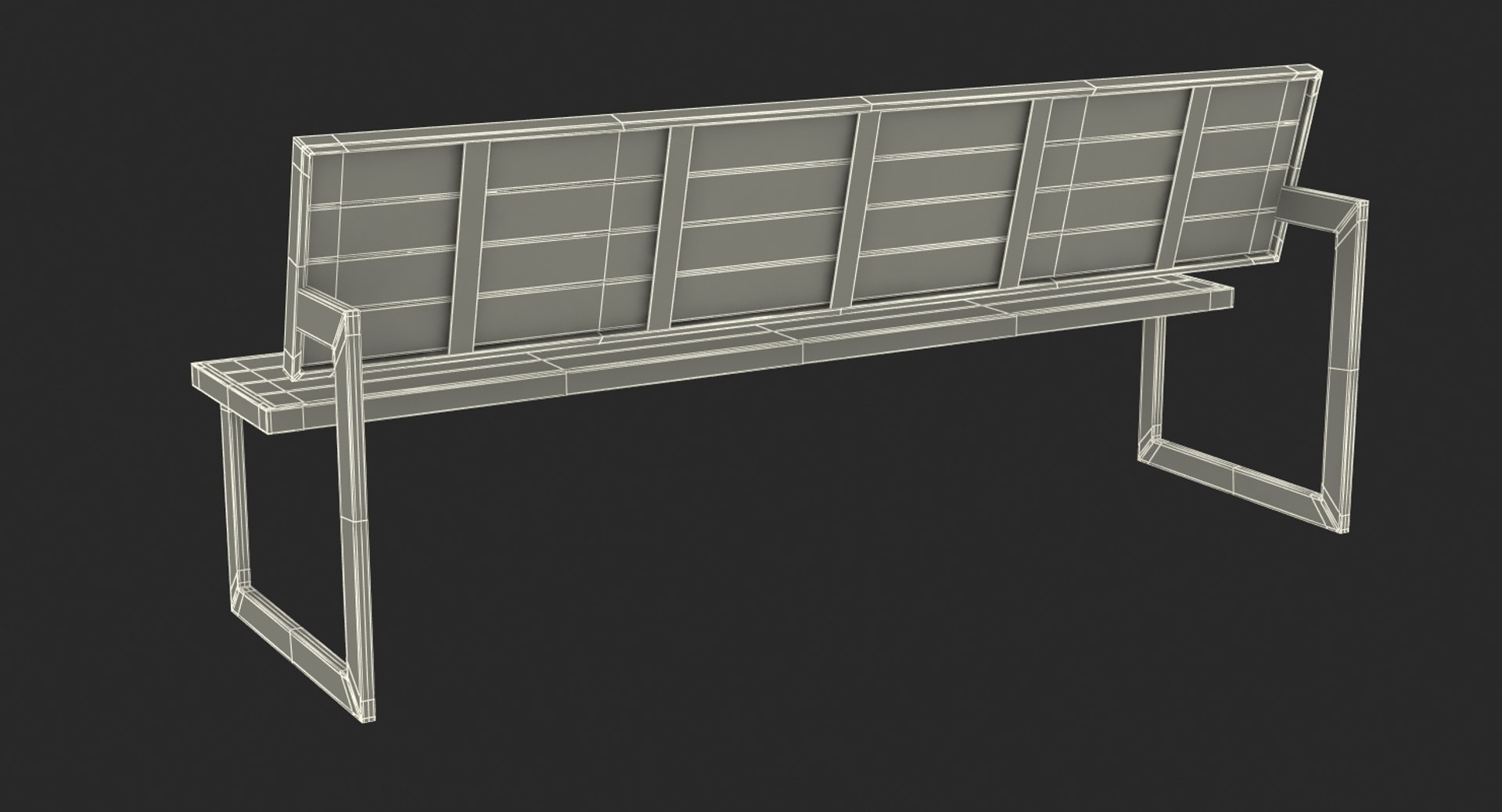 Street benches 3D model - TurboSquid 1368314