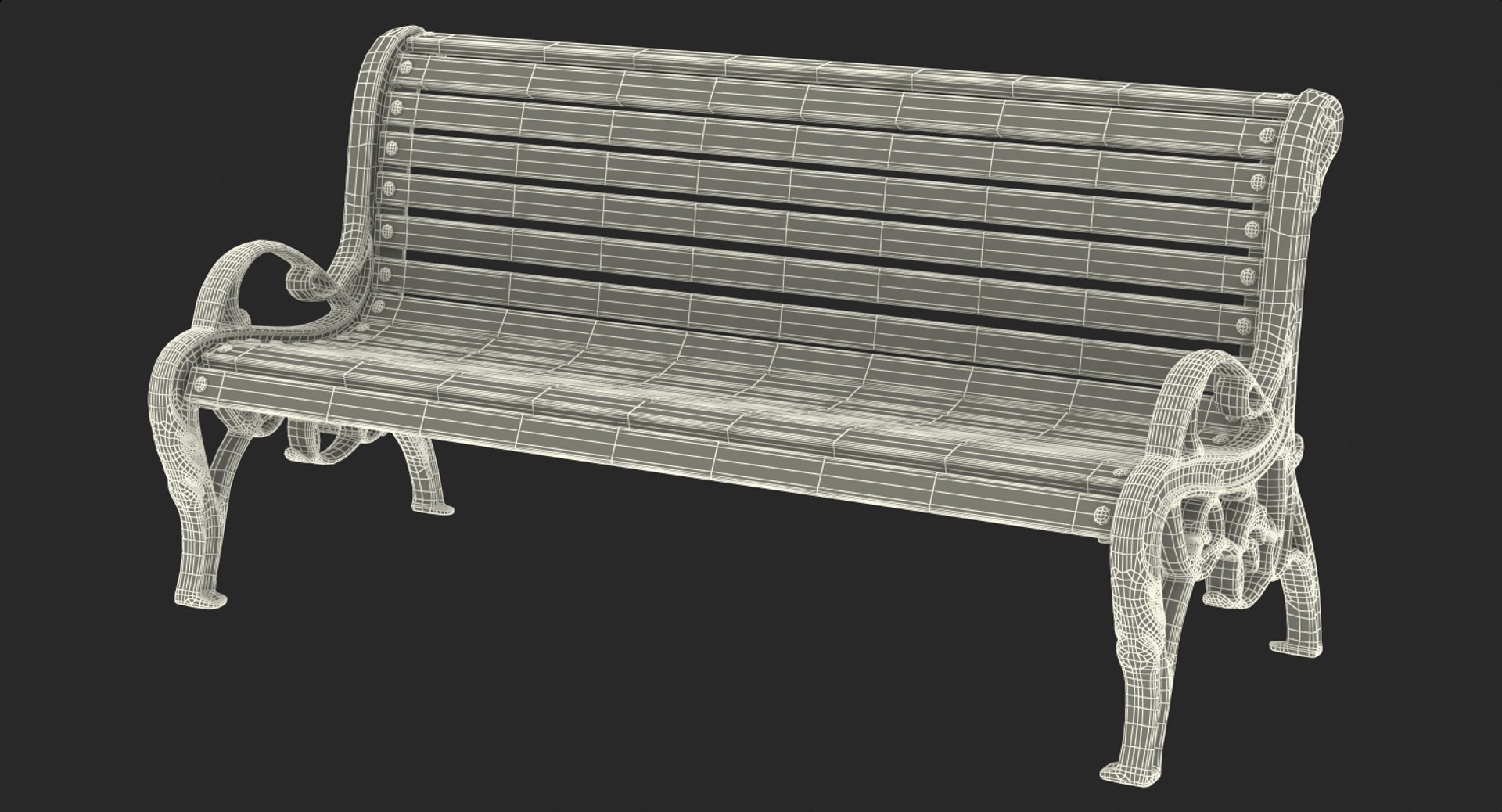 Street benches 3D model - TurboSquid 1368314