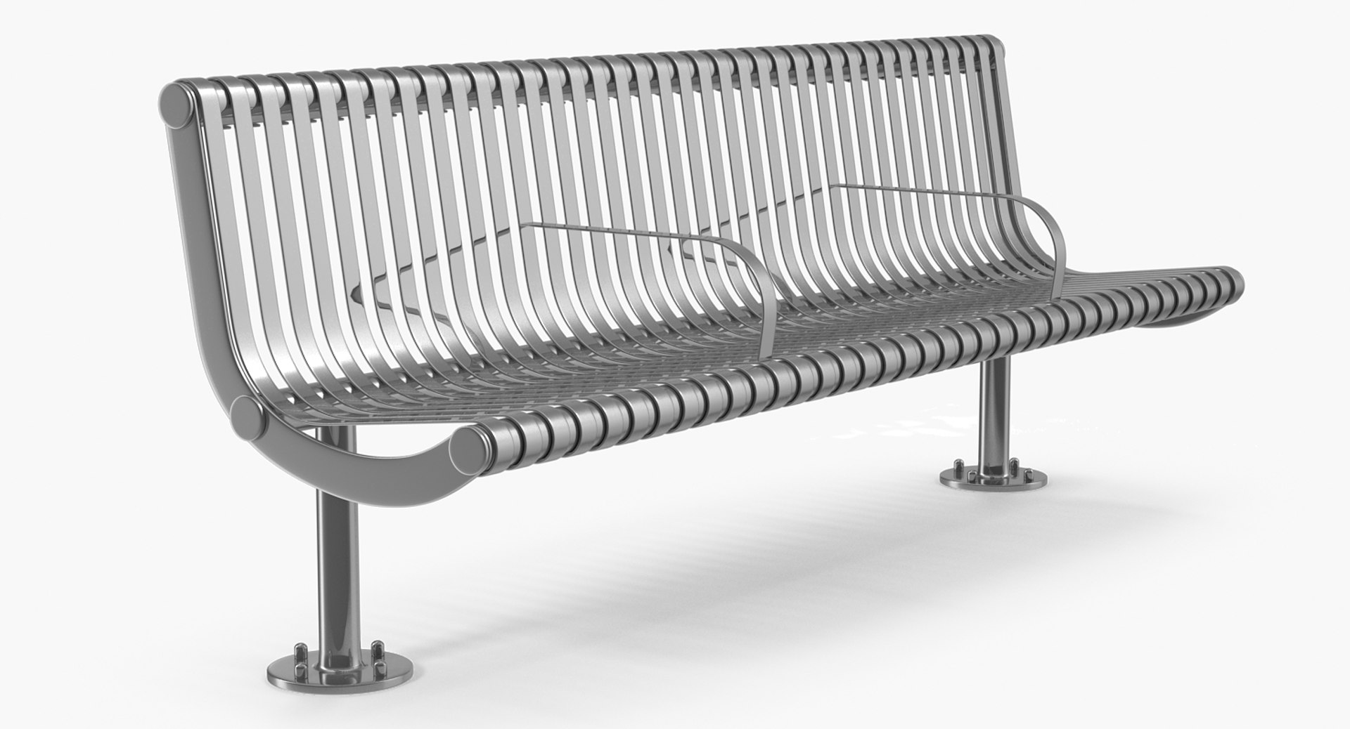 Street Benches 3D Model - TurboSquid 1368314