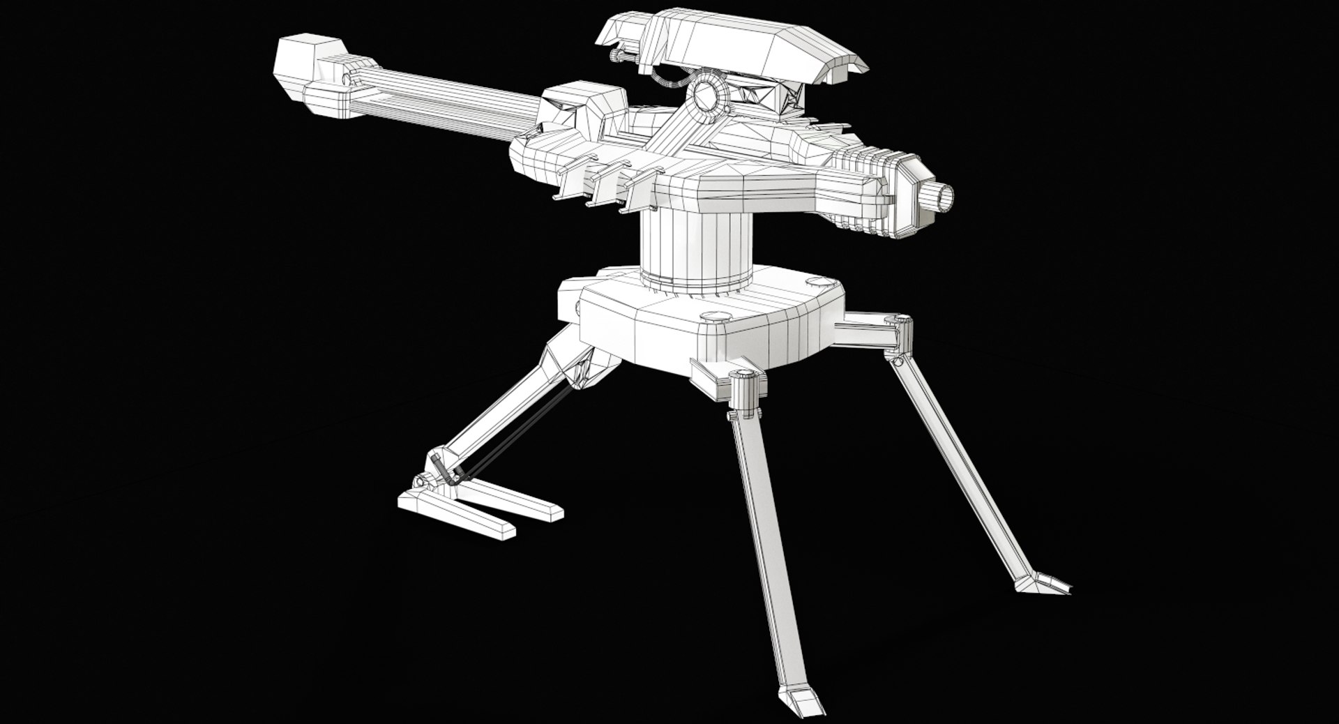 Ready Sci-fi Turret 3D Model - TurboSquid 1255799