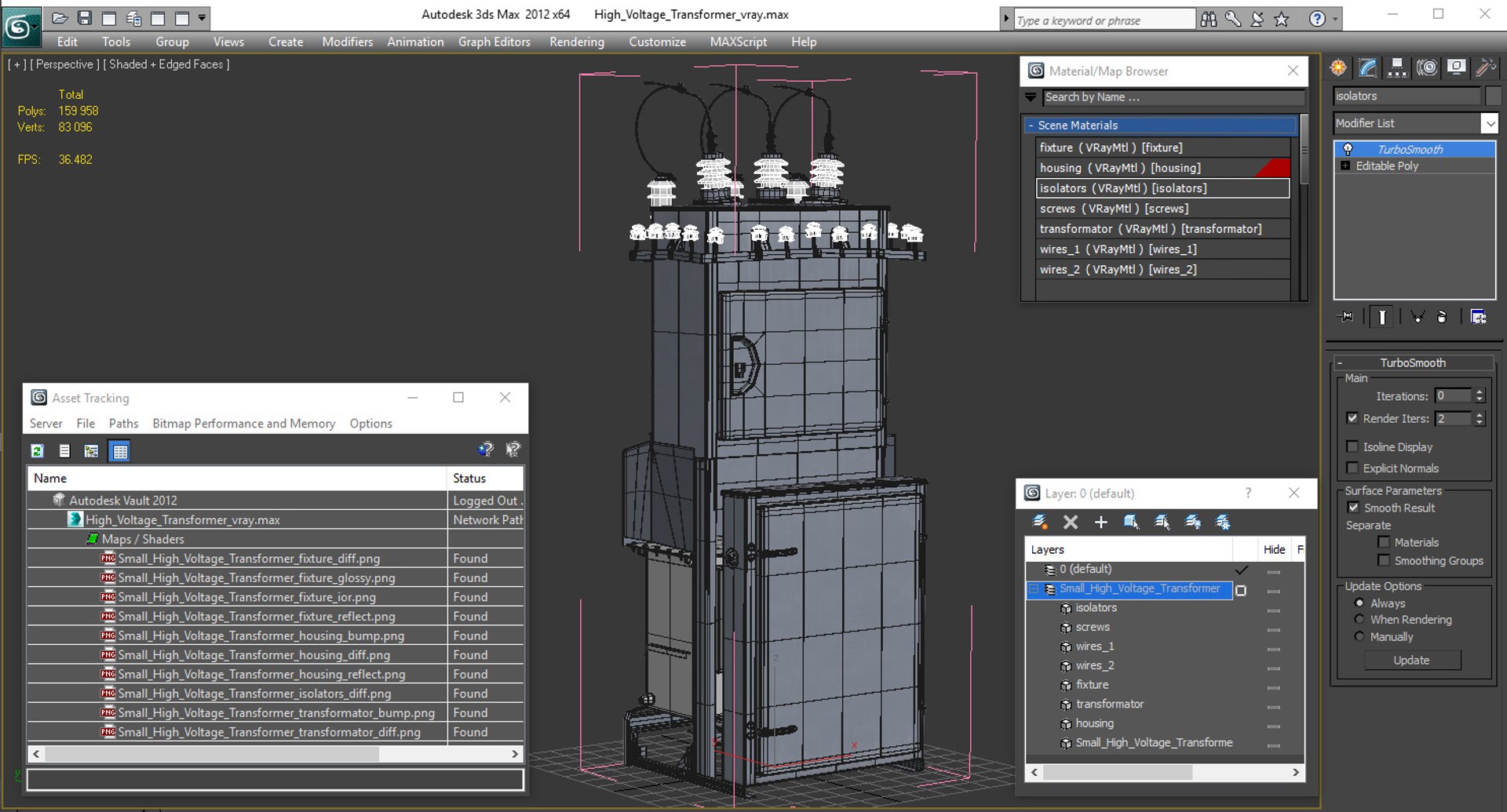 Voltage Transformer 3D Model - TurboSquid 1306794