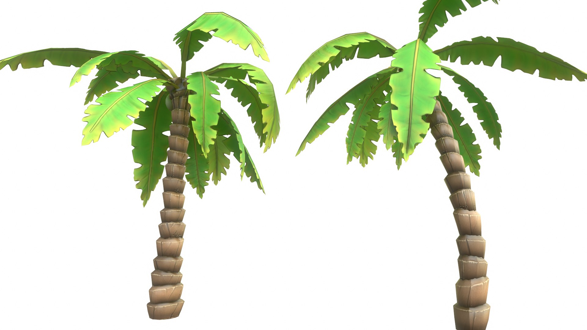 3D Model Cartoon Palm Tree - TurboSquid 1593125