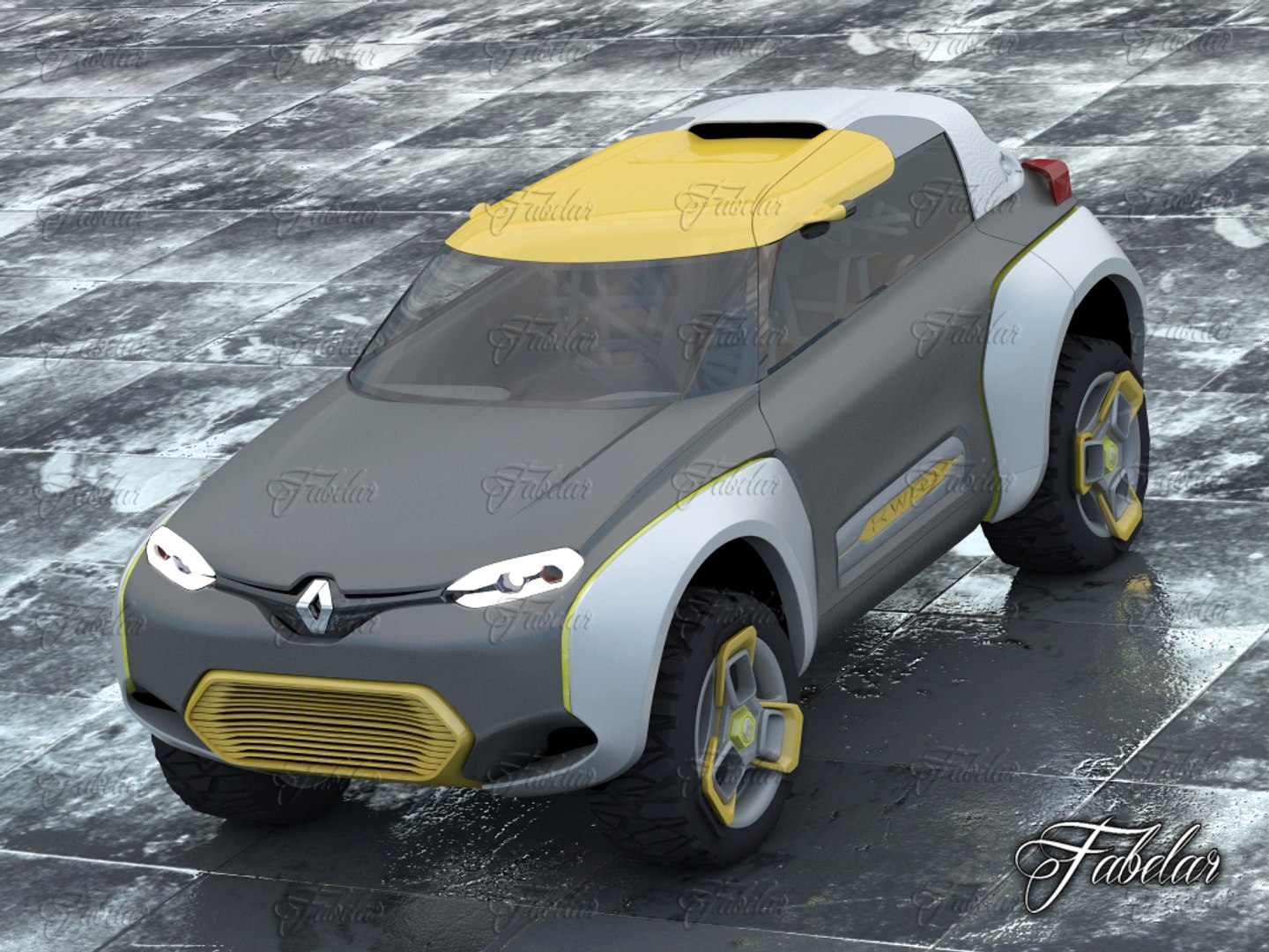 3d Model Renault Kwid Environment