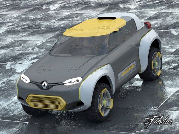3d model renault kwid environment