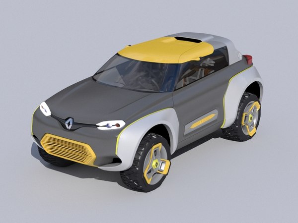 3d model renault kwid environment