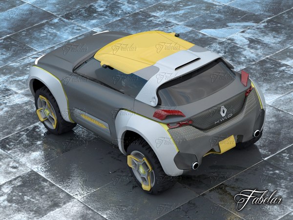 3d model renault kwid environment