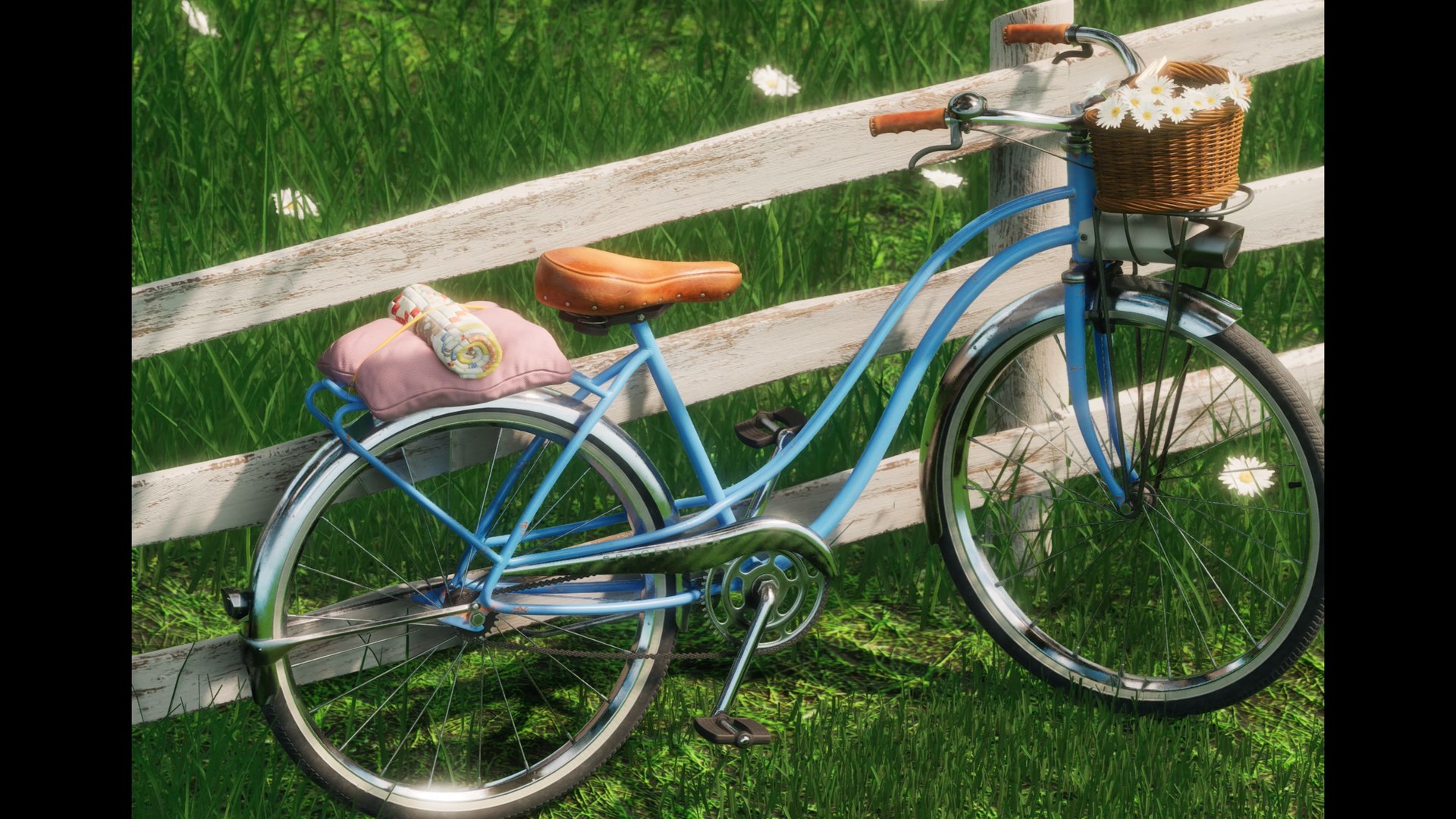 3D Vintage Old Bicycle - Realistic Model - TurboSquid 2189589