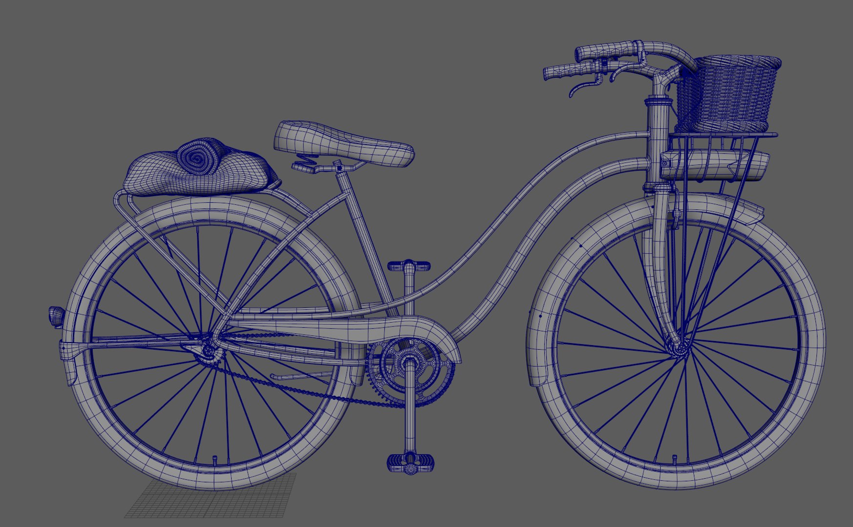 3D Vintage Old Bicycle - Realistic Model - TurboSquid 2189589
