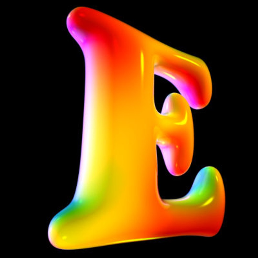 free max model organic font letter e