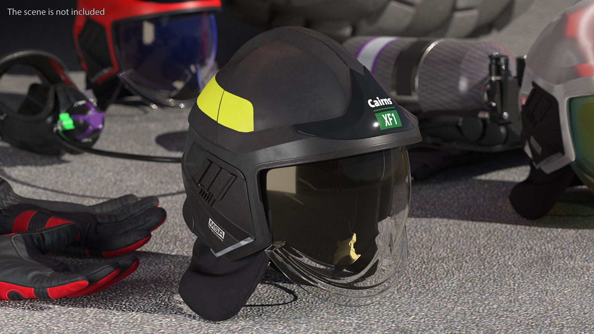 3D Cairns Xf1 Helmet Black - TurboSquid 1685070
