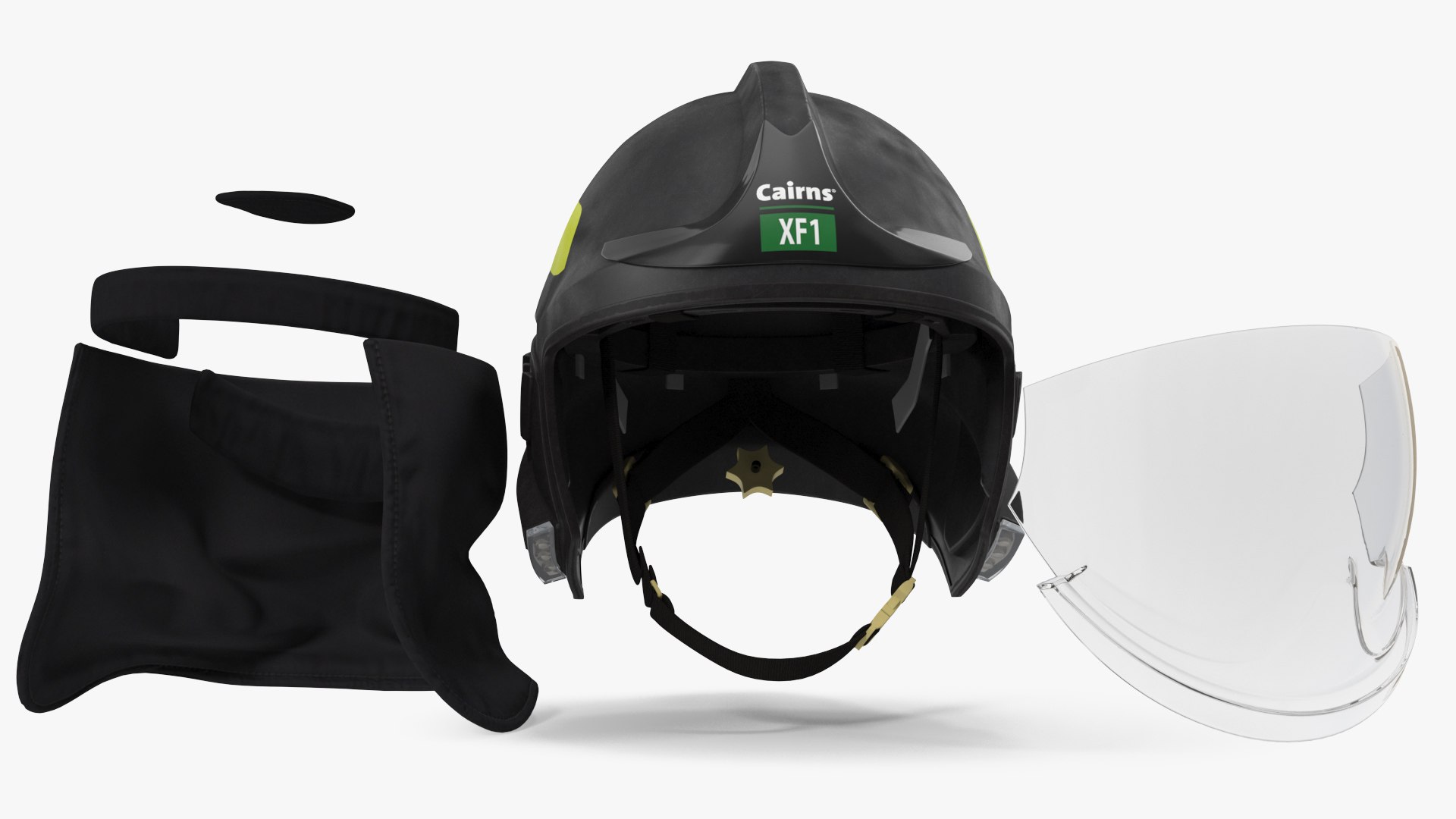 3D Cairns Xf1 Helmet Black - TurboSquid 1685070