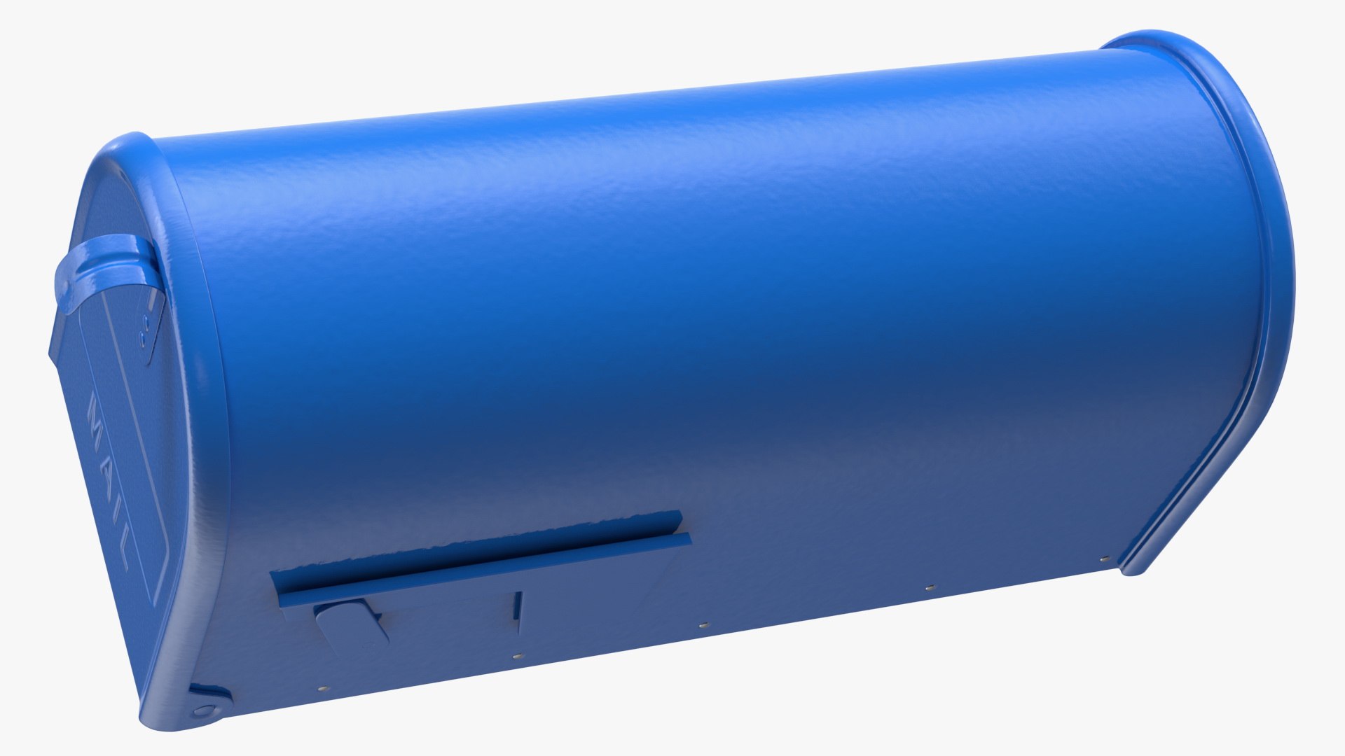 3D Blue Painted Mailbox Mail - TurboSquid 1511384