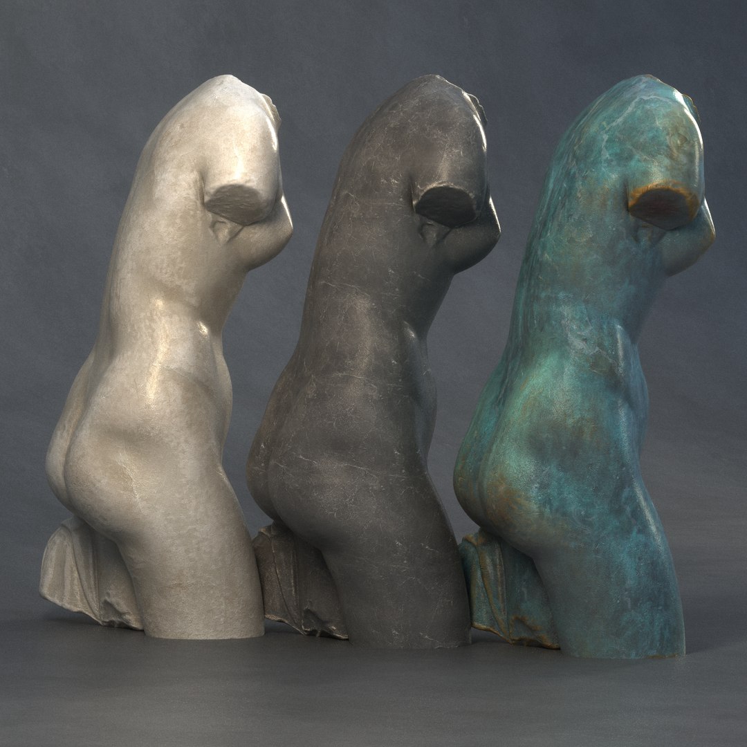 Ancient Torso Sculpture 3D - TurboSquid 2243340
