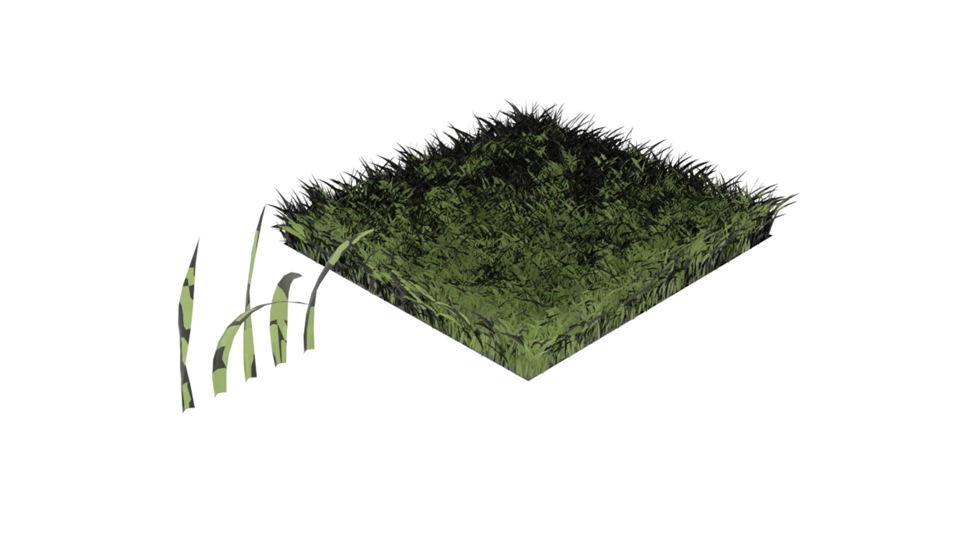 3D modeled grass field - TurboSquid 1665533
