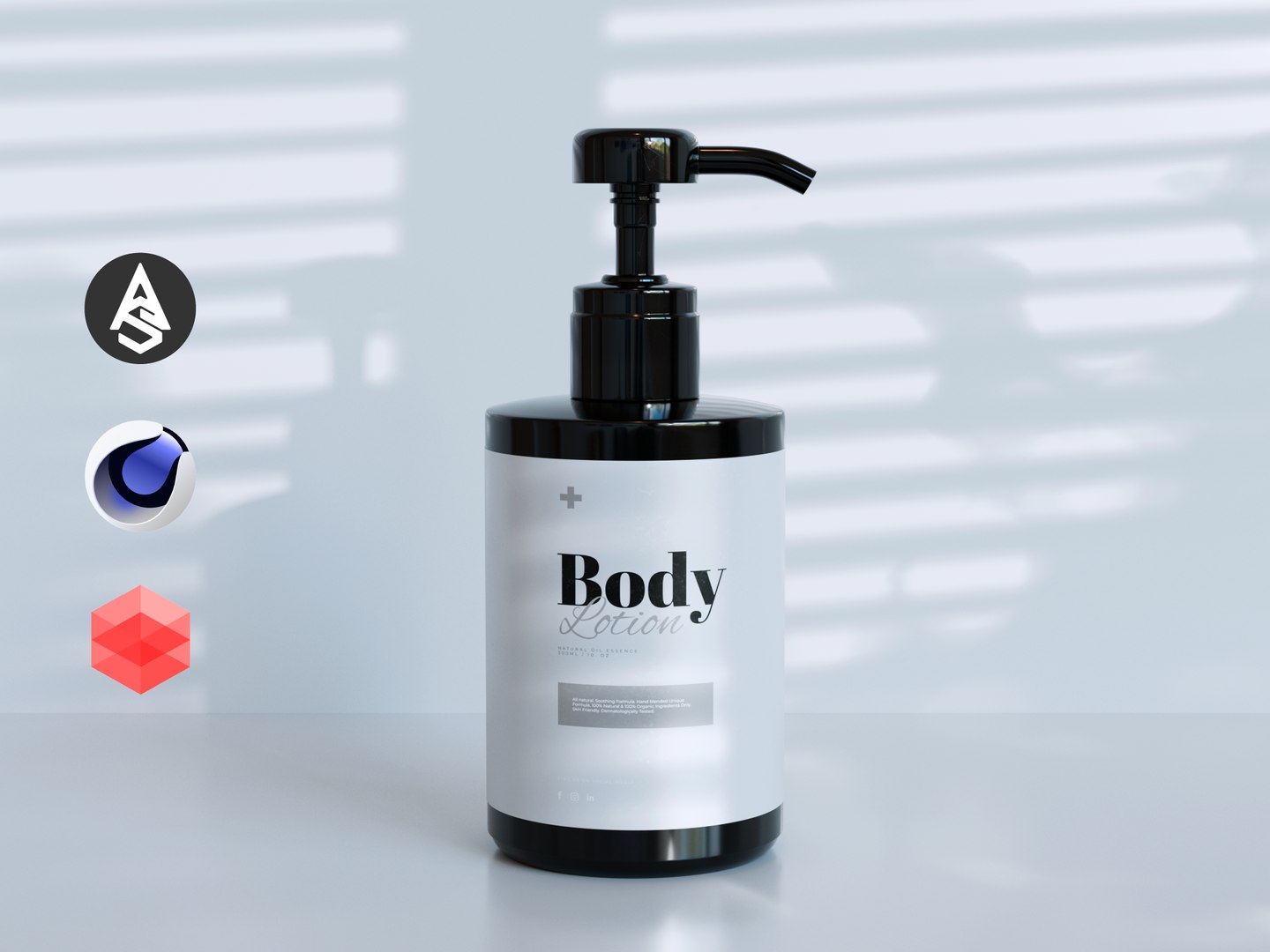 3D model Luxurious Body Lotion Bottle - TurboSquid 2181872