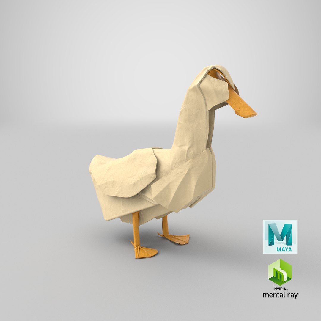 3D duck origami model - TurboSquid 1346253