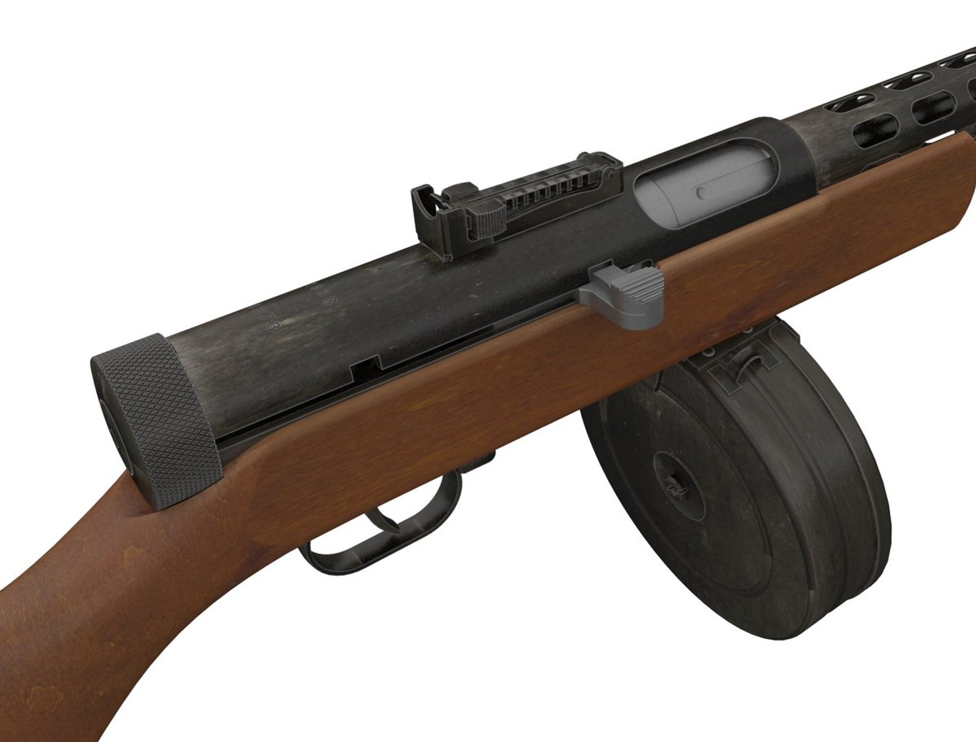 3d Model Of Degtyarev Ppd-34 38 Complete