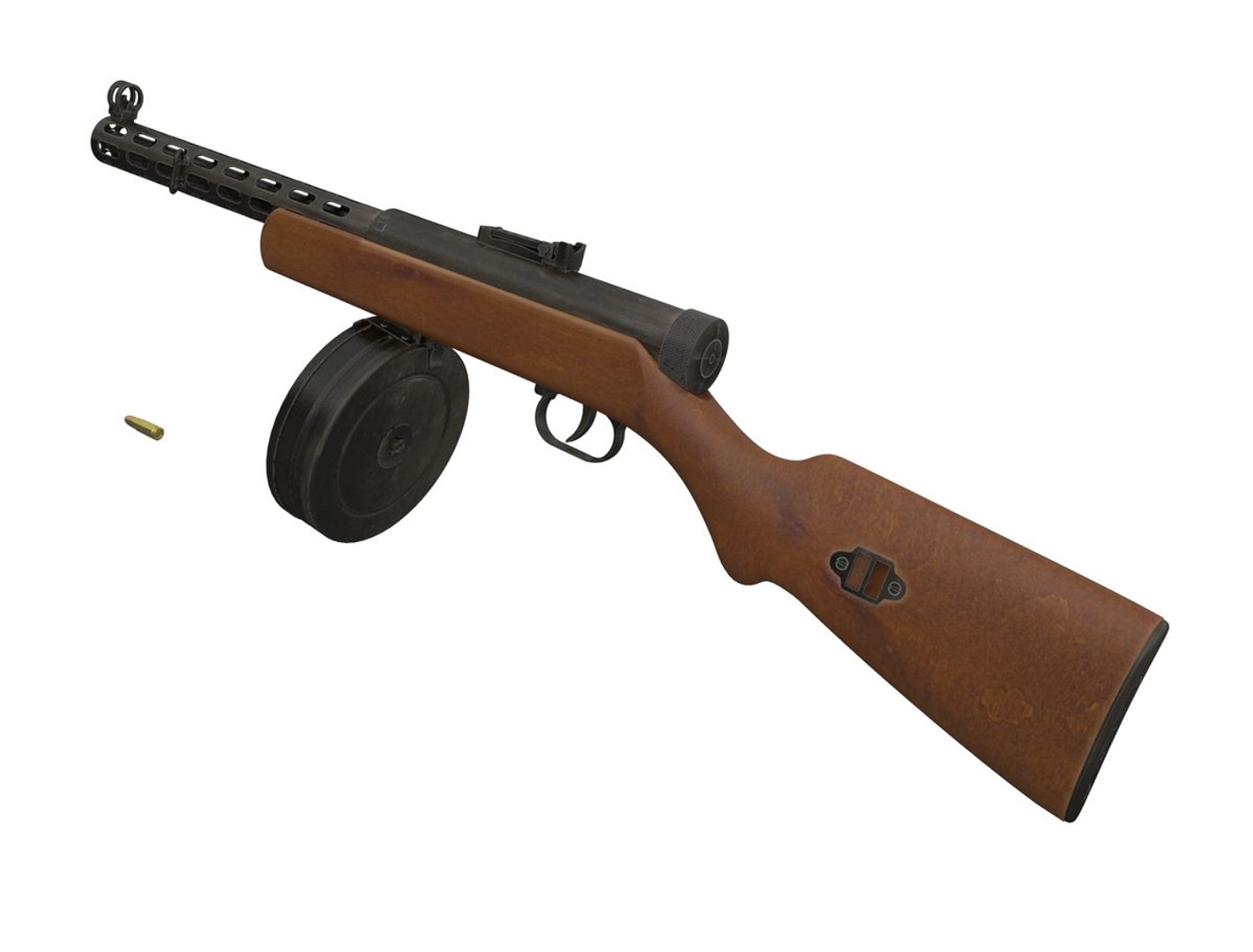 3d Model Of Degtyarev Ppd-34 38 Complete