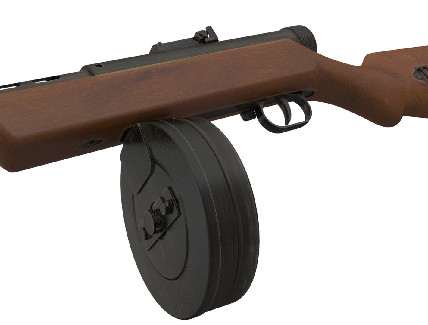 3d Model Of Degtyarev Ppd-34 38 Complete