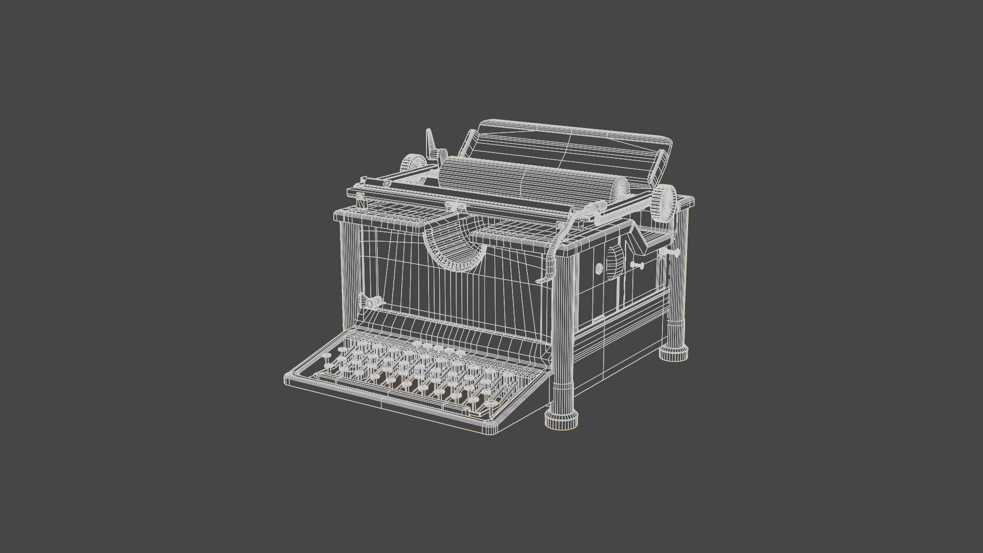 Typewriter 3D - TurboSquid 2094661